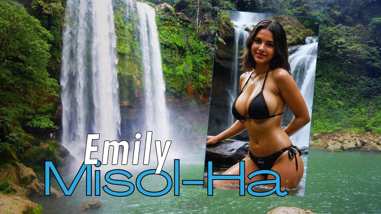 4K AI Lookbook | Emily’s Vlog: Misol-Ha Waterfall Adventure