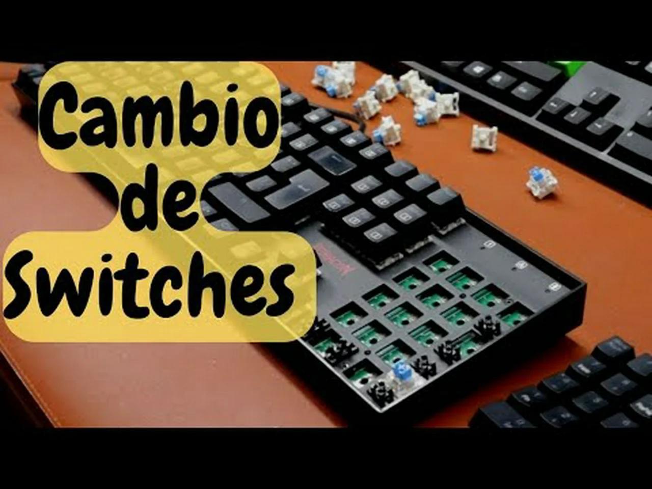 Cambio de switches teclado RedDragon Mitra K551