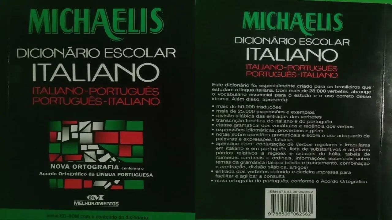 Dicionário Michaelis Bilíngue Italiano-Português Italiano-Inglês Atualizado