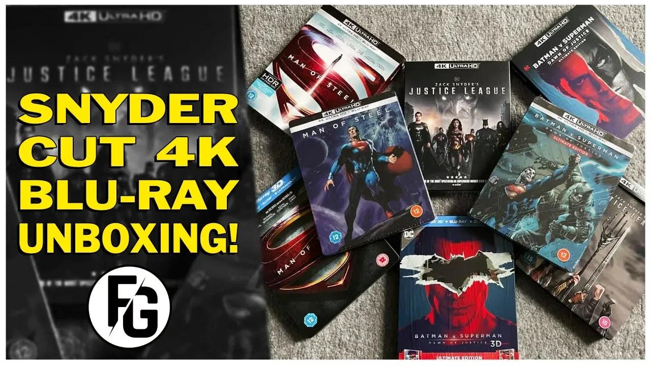 Snyder Cut 4K Blu-ray Steelbook Unboxing + Snyderverse Collection