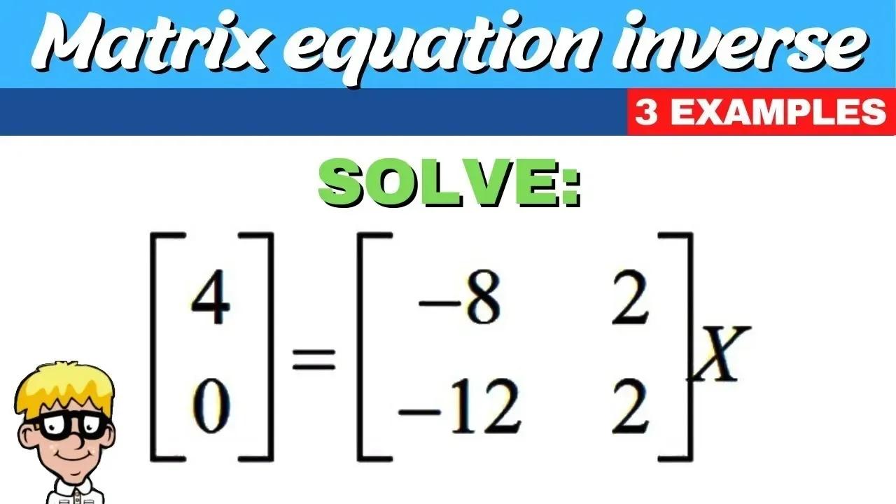 Matrix Equation Inverse