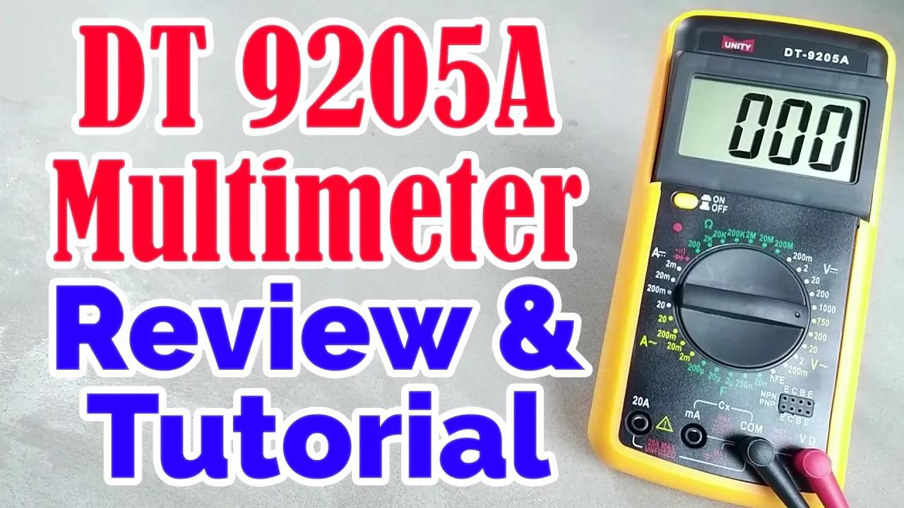DT9205A Digital Multimeter Review & Full Tutorial for beginners ⚡ How to Use Multimeter | Som Tips