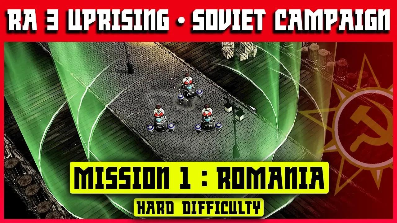 Red Alert 3 Uprising 4K - Soviet Mission 1 - Romania - Raid on Lost Castle - Hard