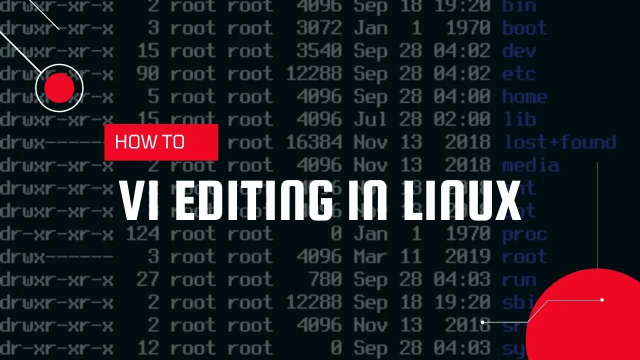 linux vi editing