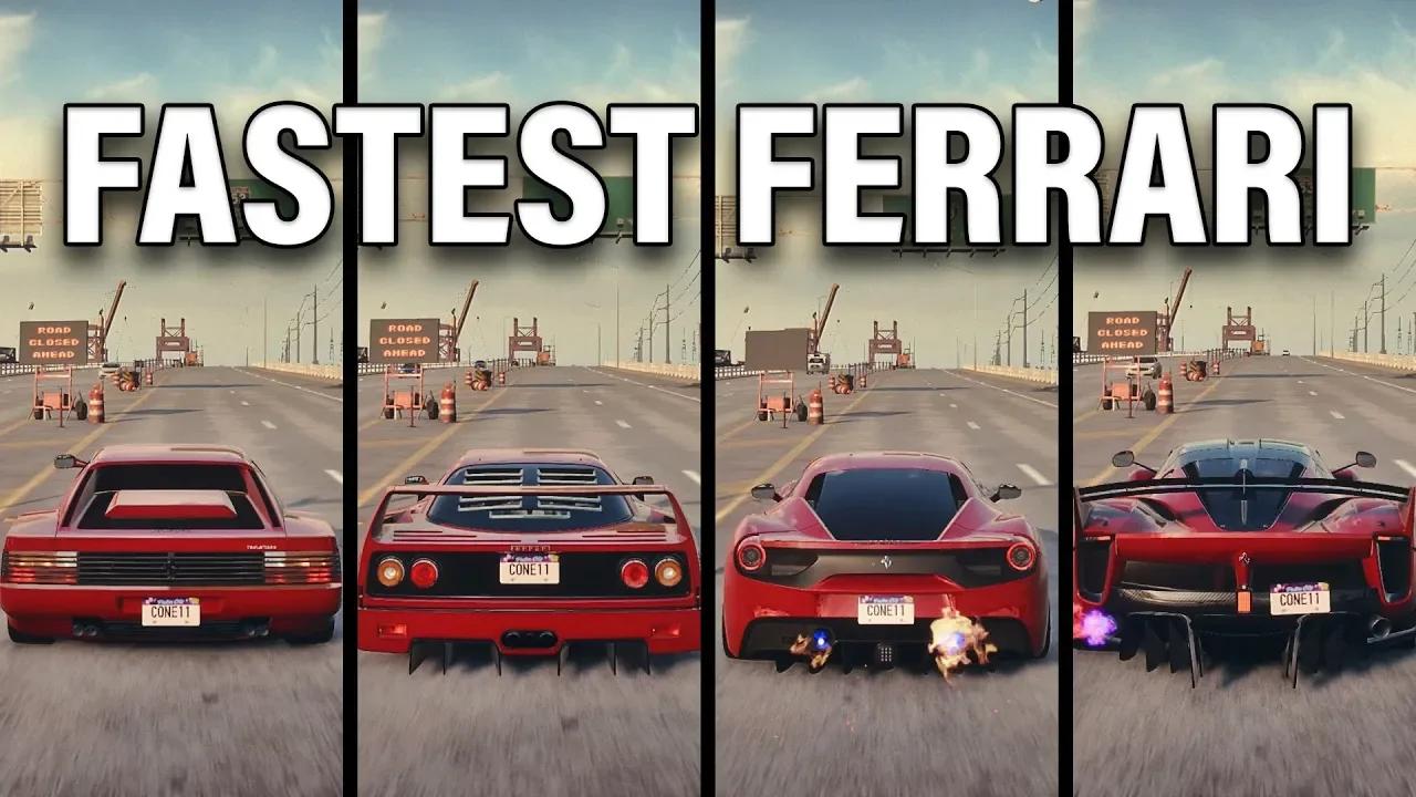 NFS Heat: WHICH IS FASTEST FERRARI? | RACE FROM SLOWEST TO FASTEST