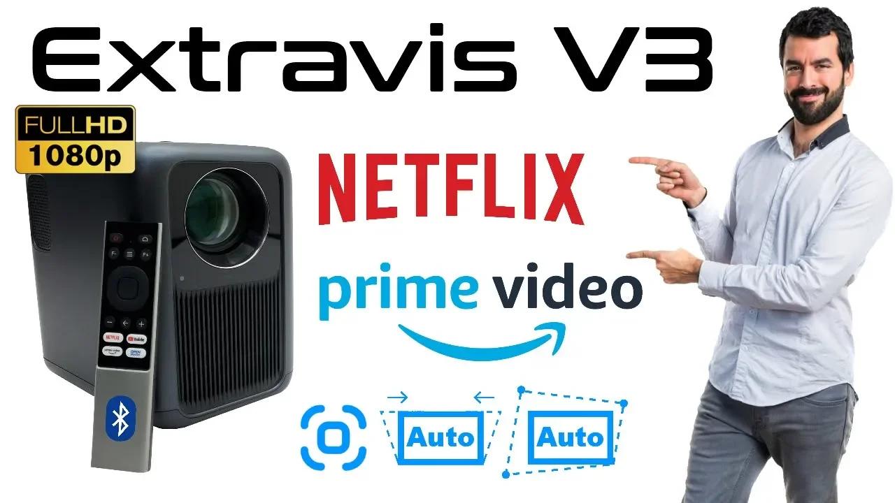 EV EXTRAVIS V3 Netflix and Prime Video High Quality Projector