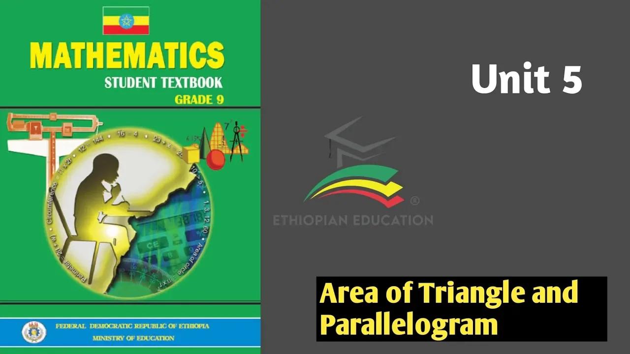 Area Of Triangle And Parallelogram