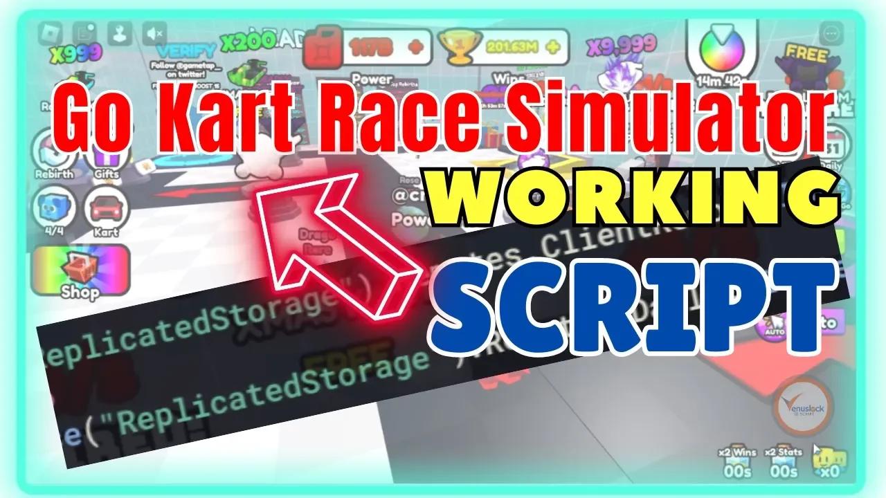 Go Kart Race Simulator Working Script | Infinite Money | Unlimited Wins
