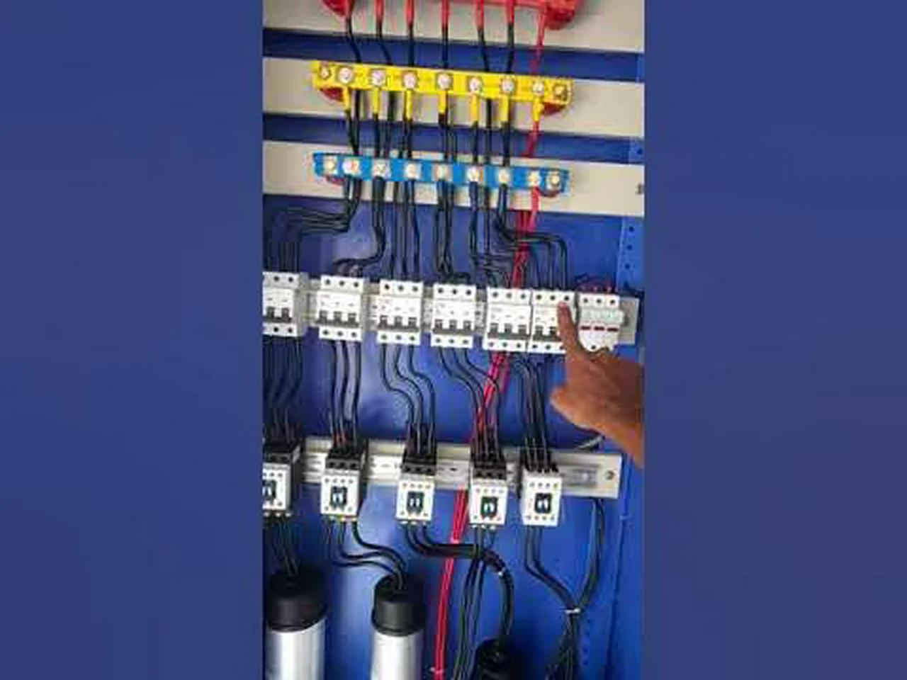 Power Factor Panel Board Connection Explanation. APFC Correction wiring ...