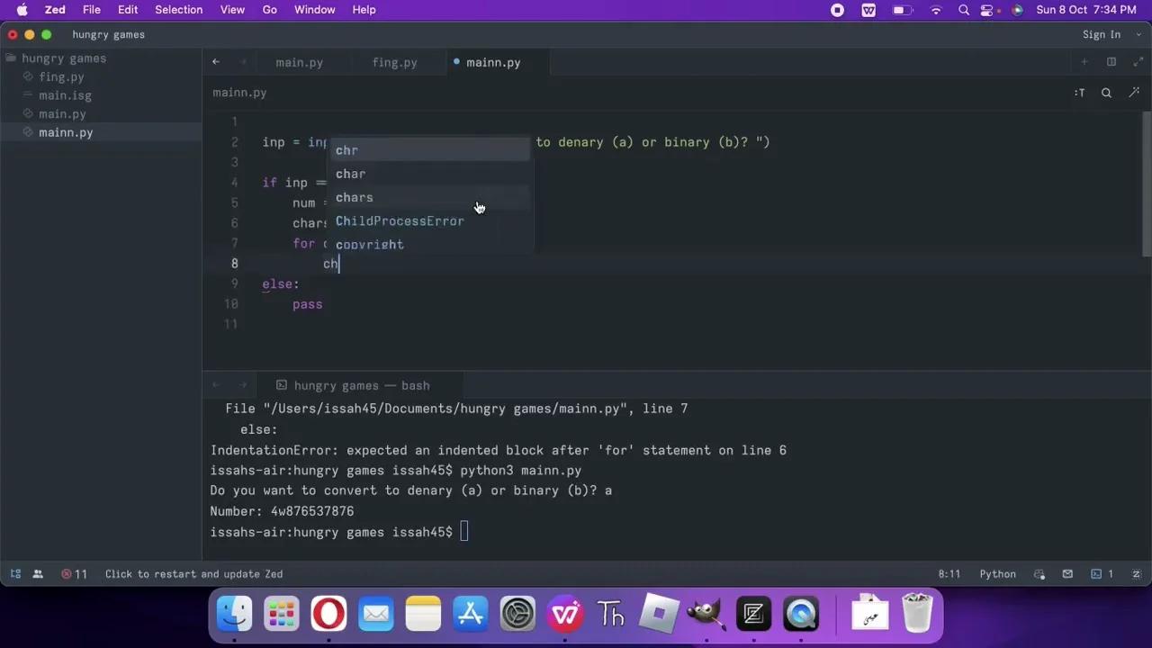 Python Tutorial How To Create Binary To Denary Converter Using Python 