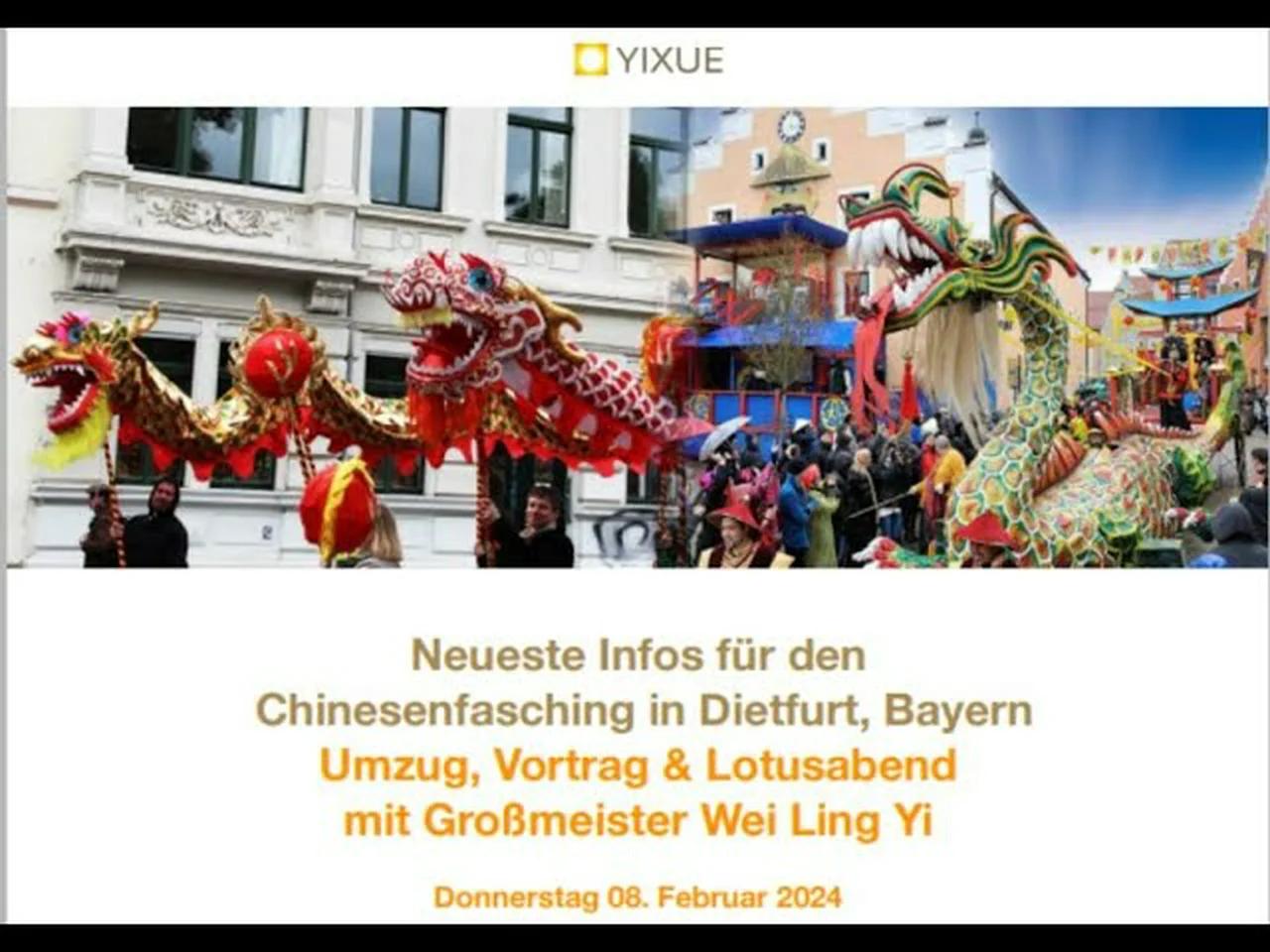 Feiern auf dem Chinesen Fasching Dietfurt