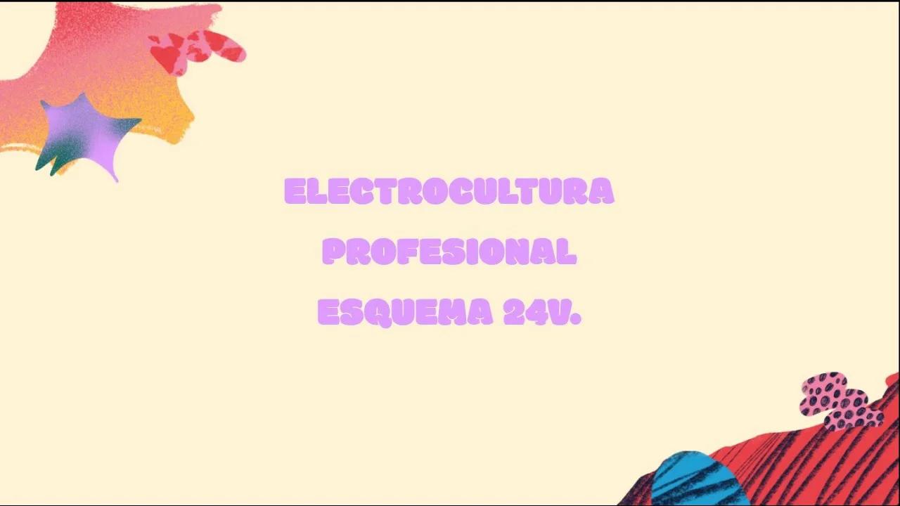 ELECTROCULTURA PROFESIONAL ESQUEMA 24V Parte 3