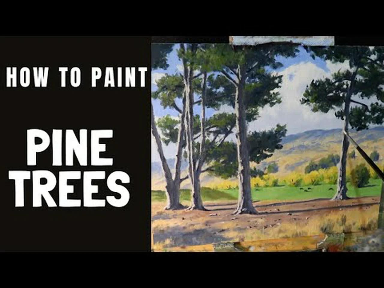 How to Paint PINE TREES