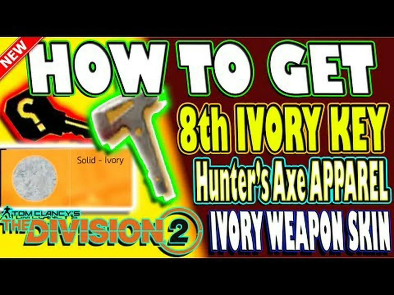 🆕 HOW TO GET 8th IVORY KEY | HUNTER AXE Apparel | IVORY Weapon Skin ...