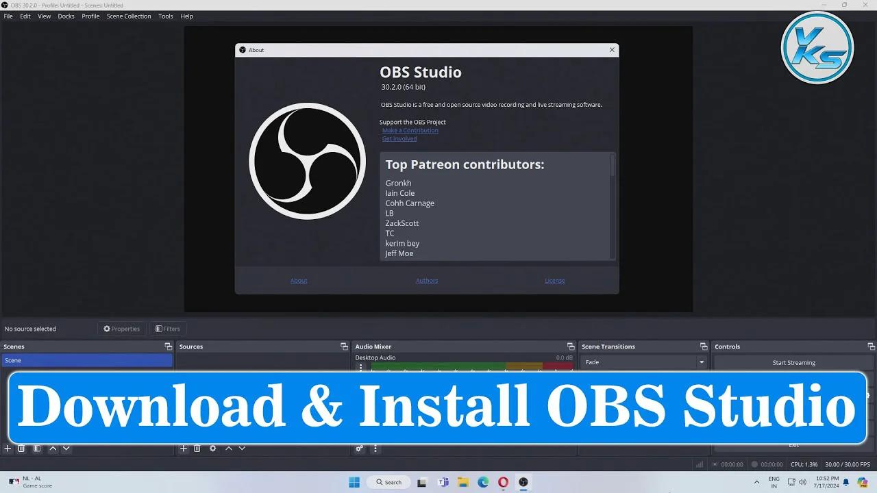 How To Download And Install OBS Studio 30.2 On Windows 11/10