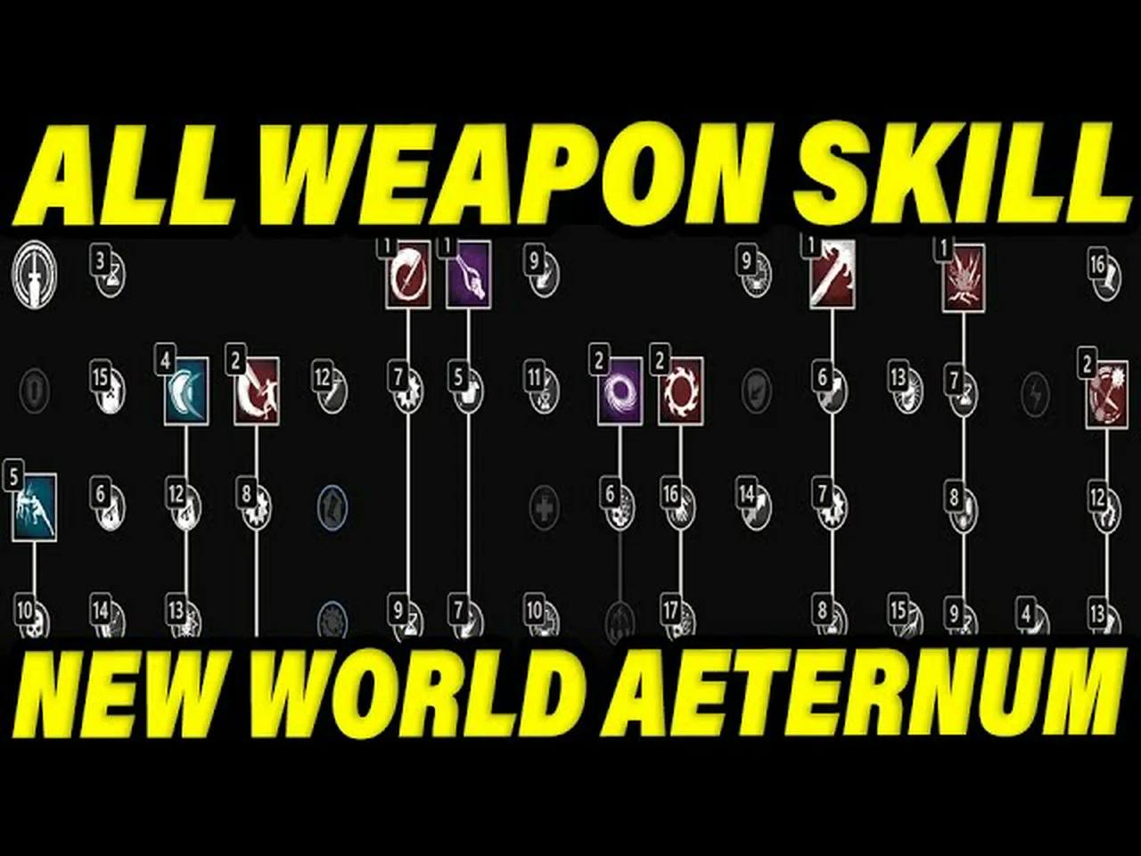 BEST SKILL TREE FOR EVERY WEAPON IN NEW WORLD! New World Aeternum ALL ...