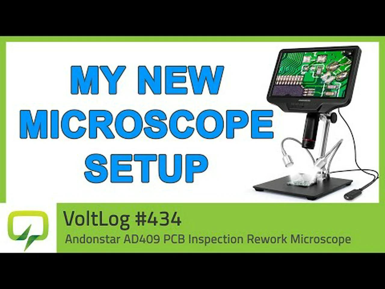 Andonstar AD409 PCB Inspection Rework Microscope | Voltlog #434