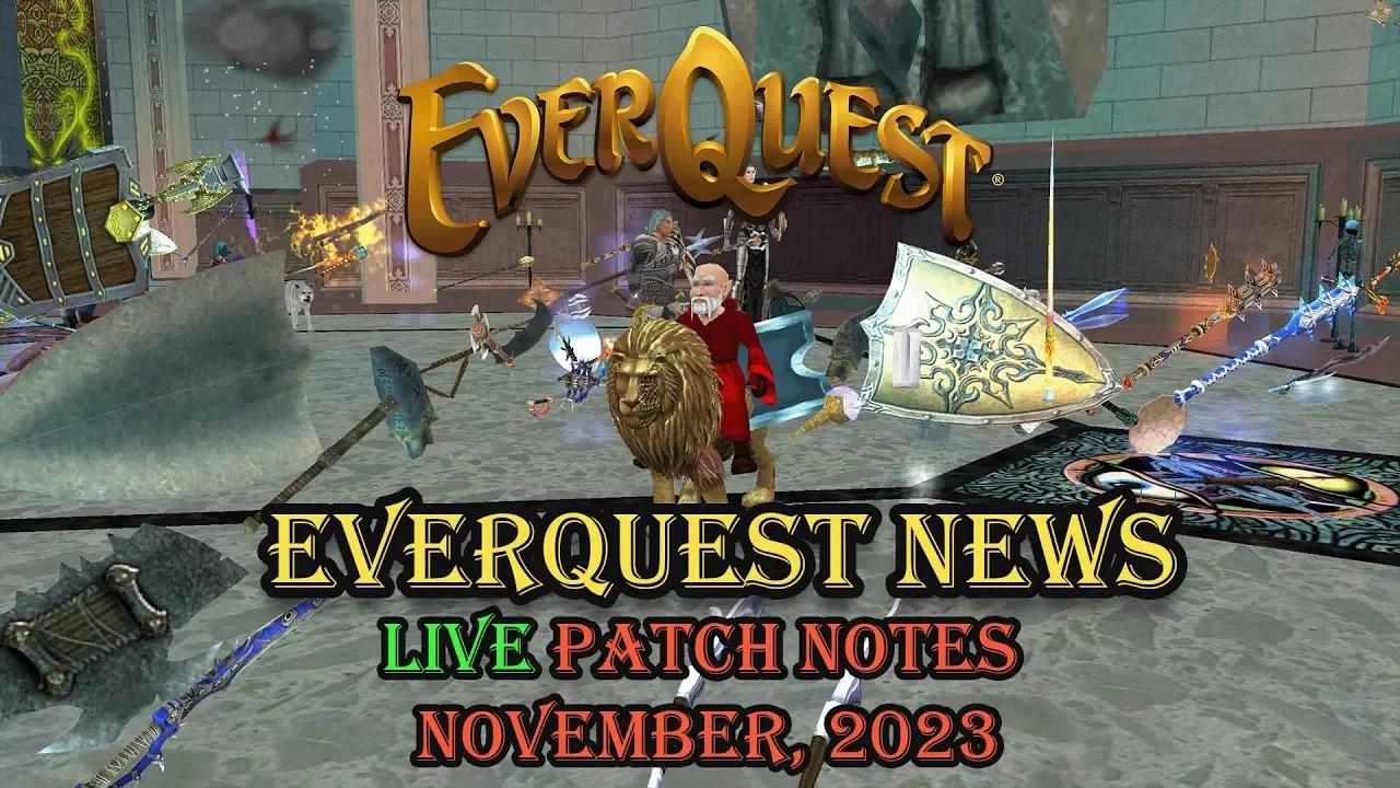 Everquest News - Patch Notes November 2023