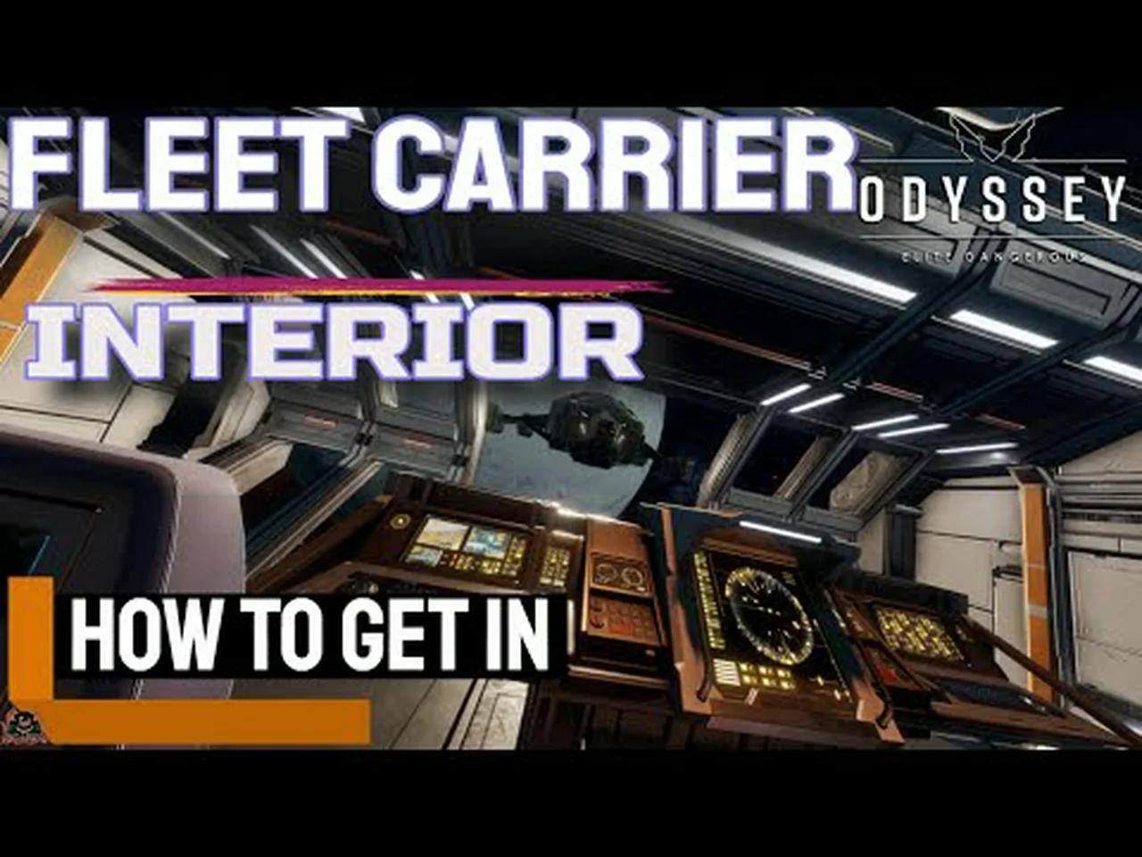 Fleet Carrier Interior // How to get in Elite Dangerous