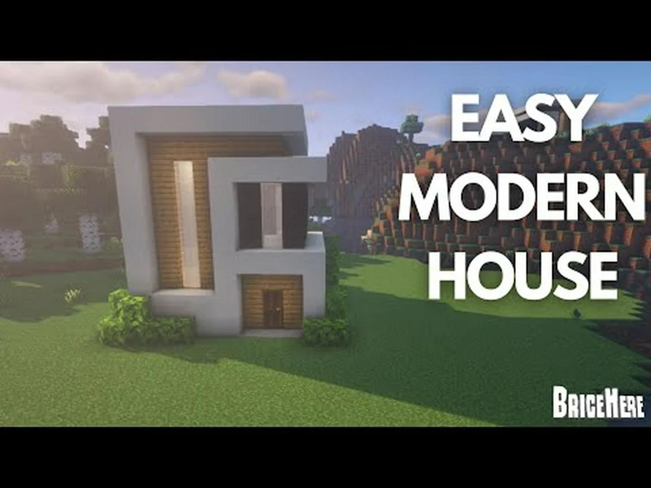 How to buil an Easy Modern House in Minecraft