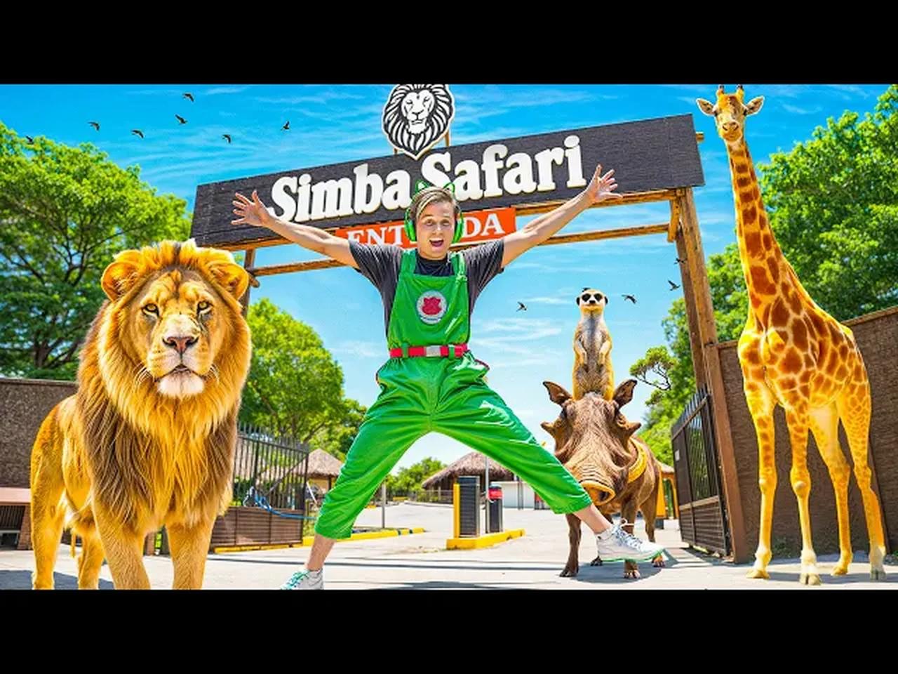 RONI VISITA o SIMBA SAFARI! 🦁 Um PASSEIO INCRÍVEL com ANIMAIS!