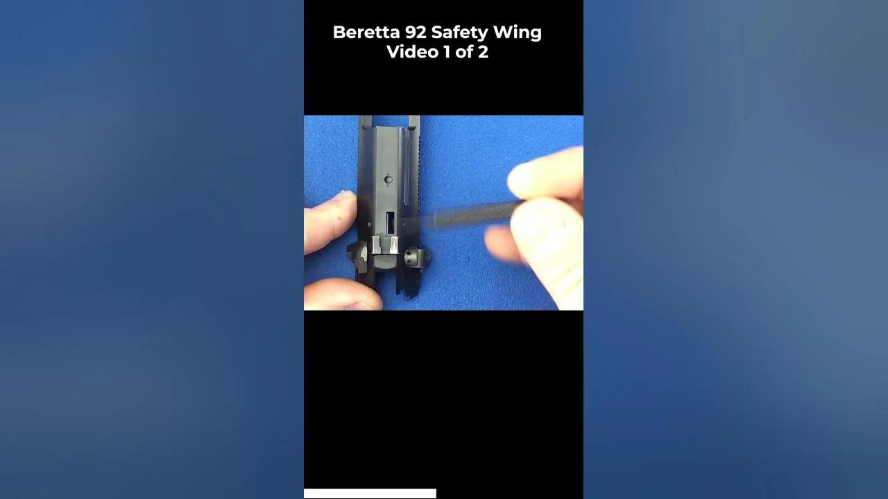 Firearm Gunsmithing: The Beretta 92FS Right Safety Wing Video 1 of 2