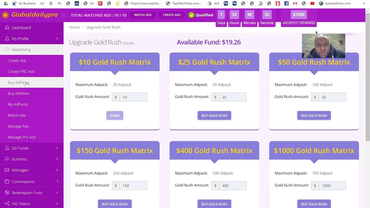 GlobalDailyPro update $179 in adpack and matrix