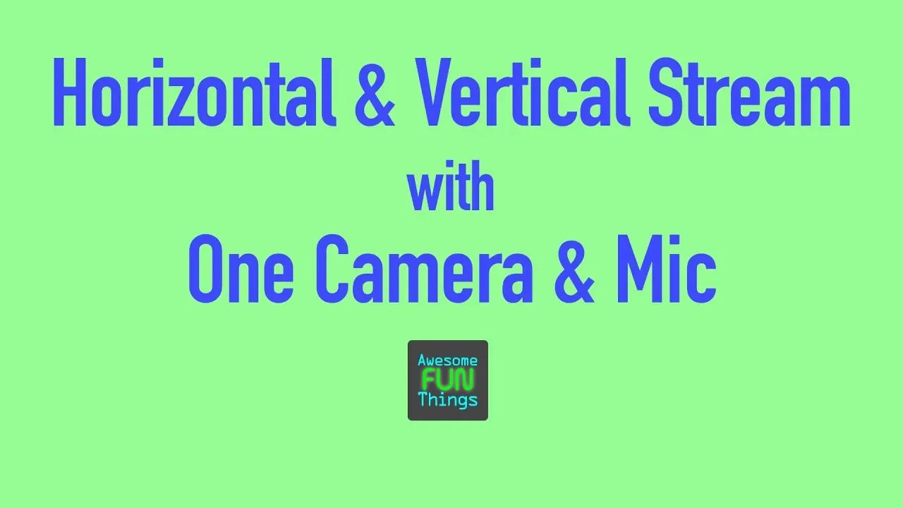 How to Stream both Horizontal & Vertical Simultaneously