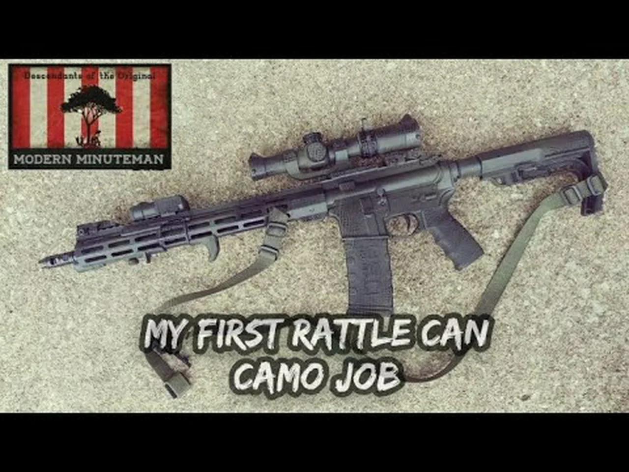 My First Rattle Can Rifle Paint Job...