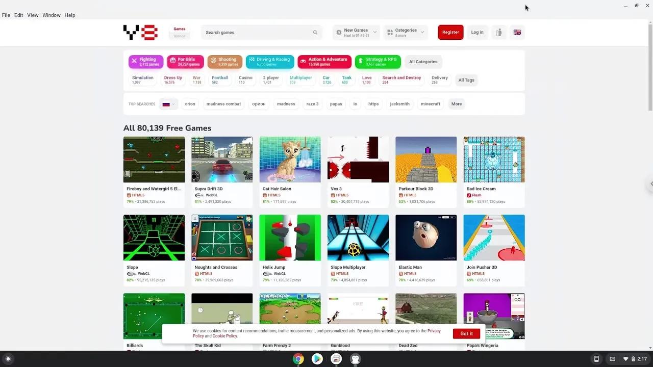 How to install the Y8 Browser on a Chromebook