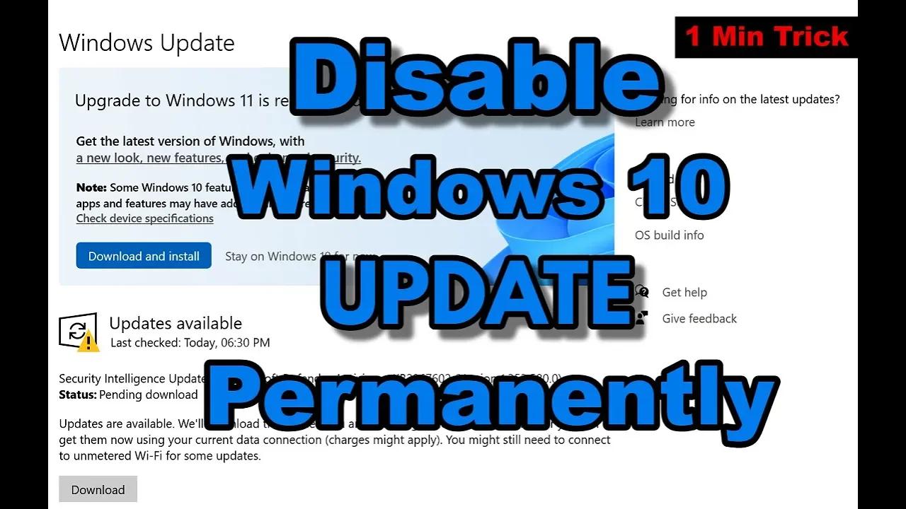 How To Stop Disable Windows 10 Update Permanently In 1 Min 🔥🔥🔥 2021 🔥🔥🔥
