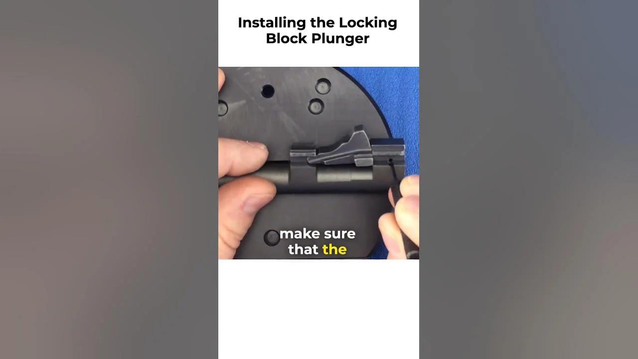 Firearms Gunsmithing: The Beretta 92 Locking Block Plunger
