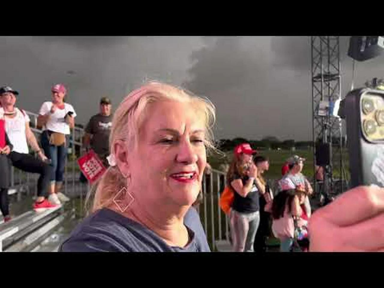 Behind The Podium Trump Rally Miami November 2022 With Palm Beach Club 45
