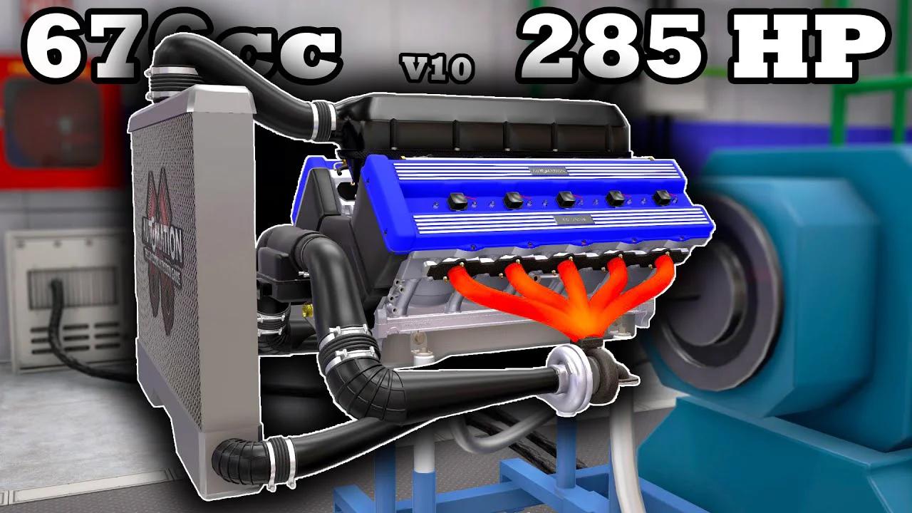 The Most Smallest, Powerful V10 Engine Ever | Automation The Car ...