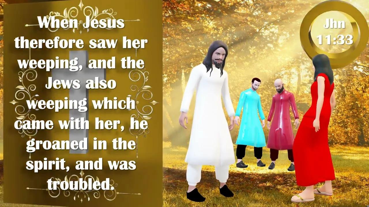 The Gospel Of John Chapter 11 (PART 4: Verses 31-40) Animated ...