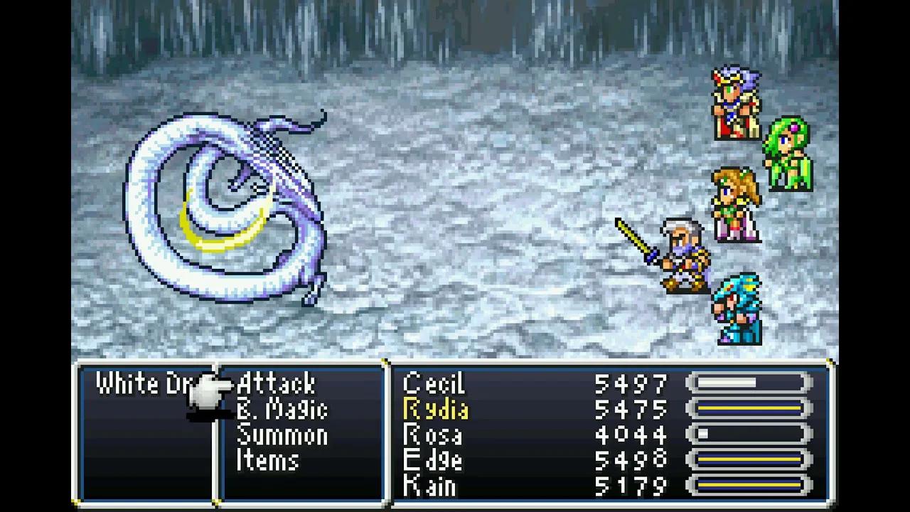 Final Fantasy IV Advance - Lunar Subterrane - White Dragon