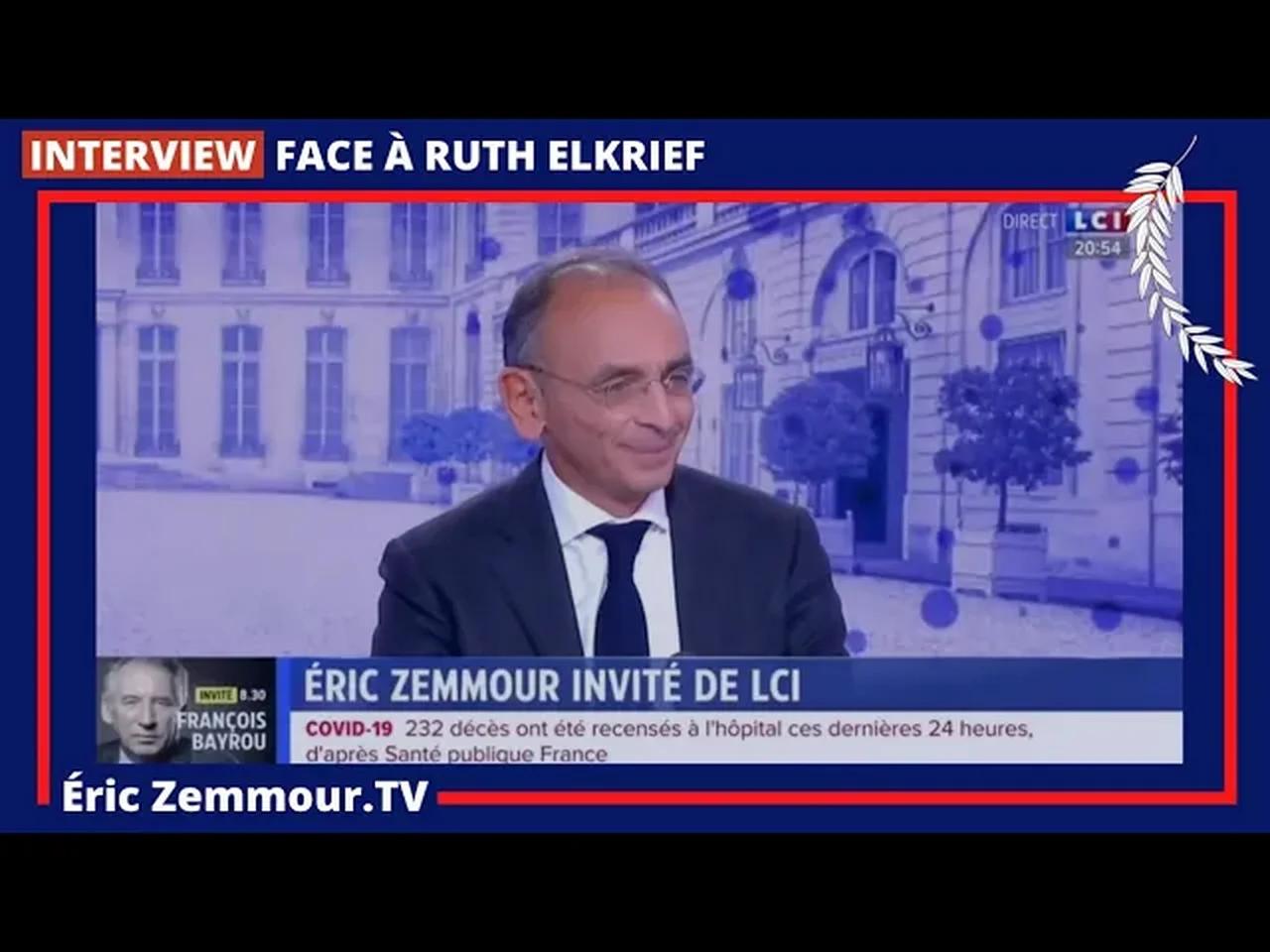 Éric Zemmour face à Ruth Elkrief sur LCI (20/01/22)