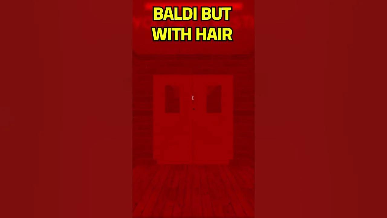 BALDI'S BASICS BUT WITH HAIR #roblox #horrorgaming #loop #loops