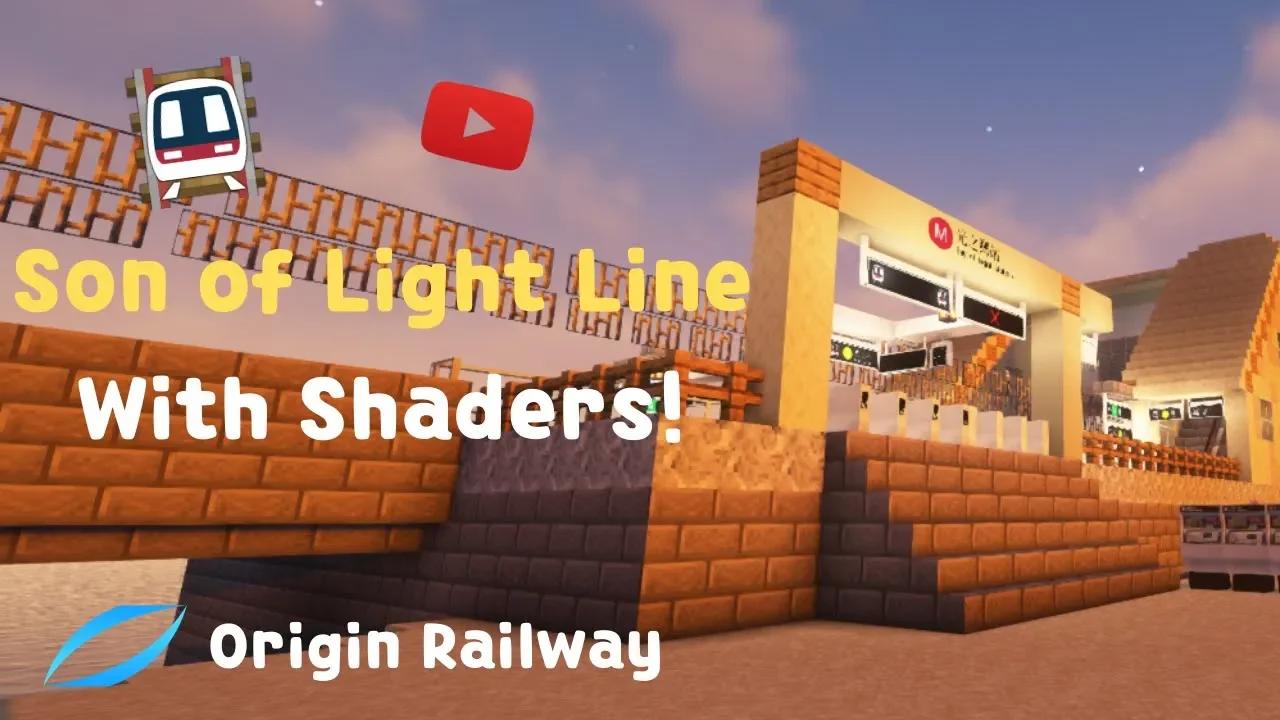 Minecraft Transit Railway - Son of Light Line with shaders