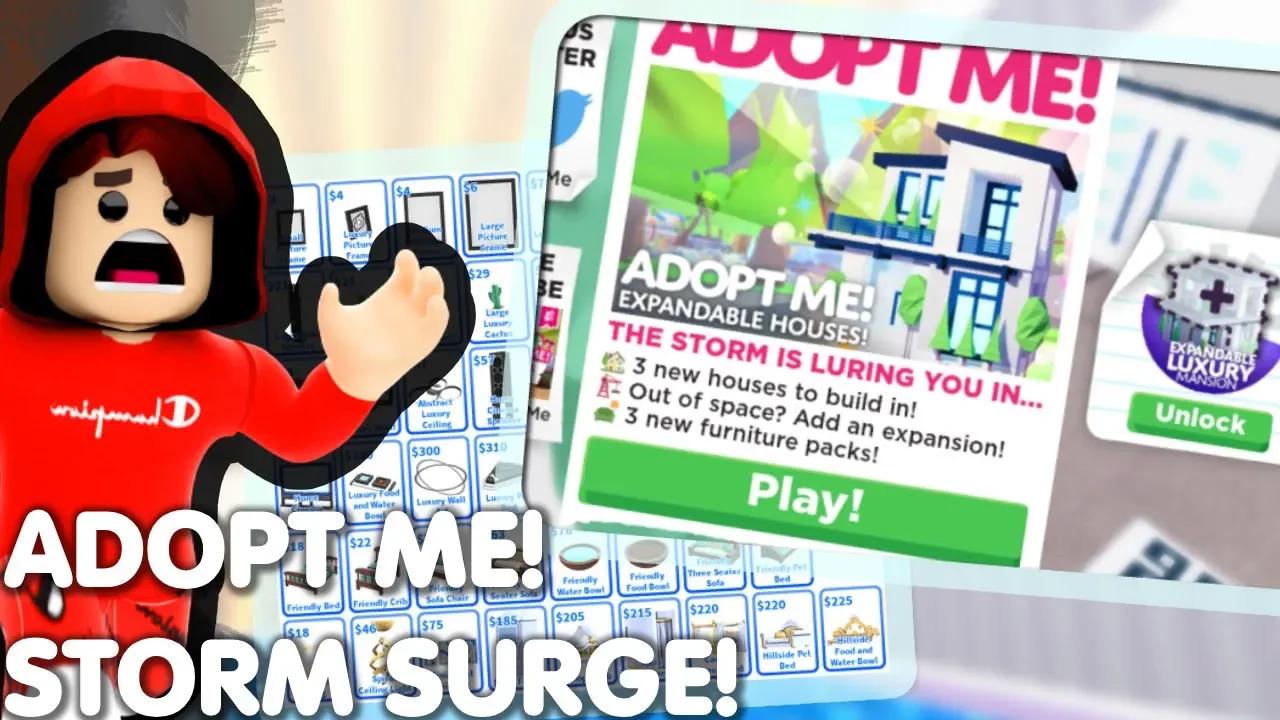 Adopt Me! Storm event & new expandable houses!!