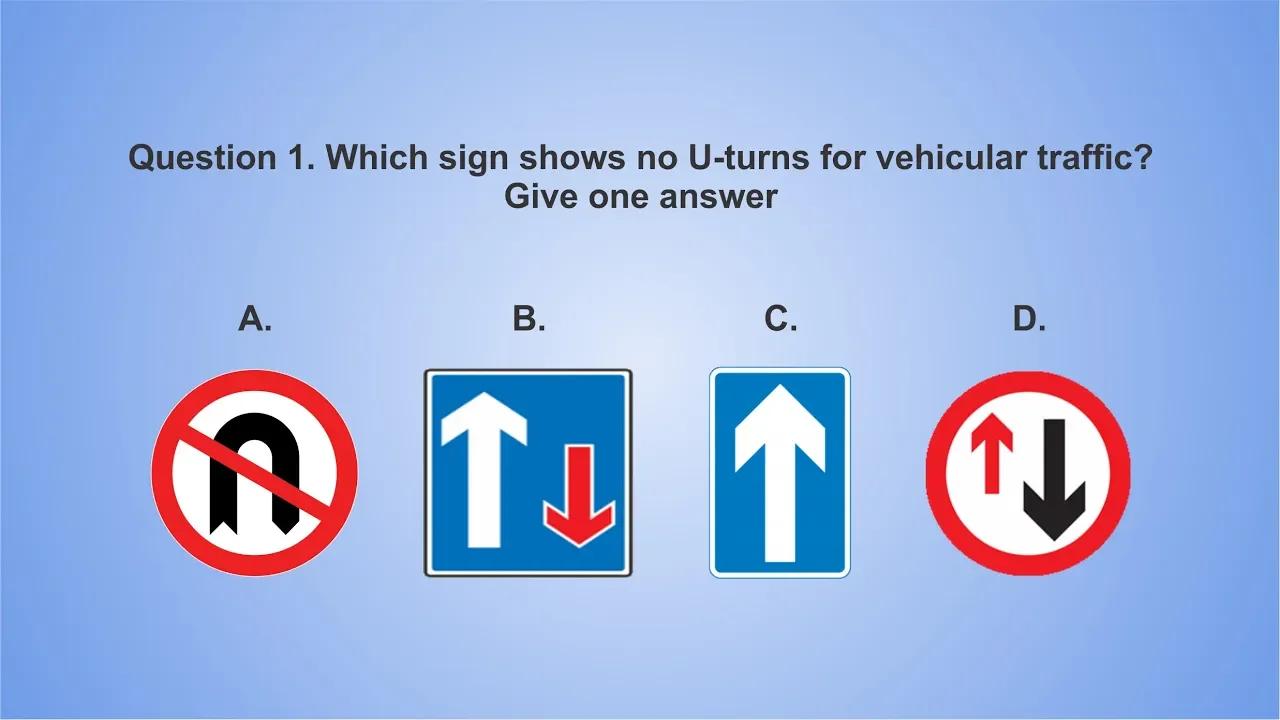 Driving Theory Test 50 Questions And Answers Traffic Road Signs