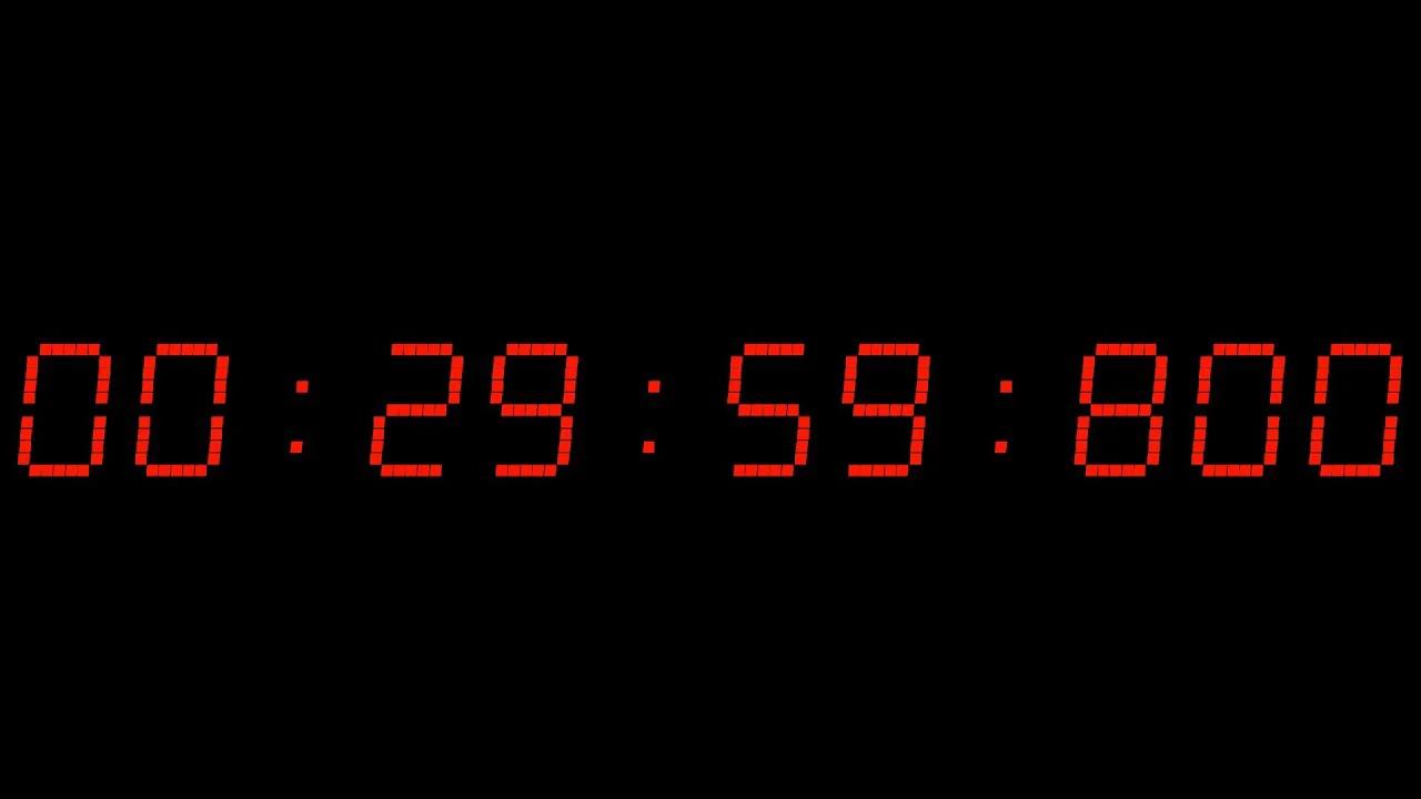 30 Minute Digital Timer Count Down Countdown Timer 30 Min 4k