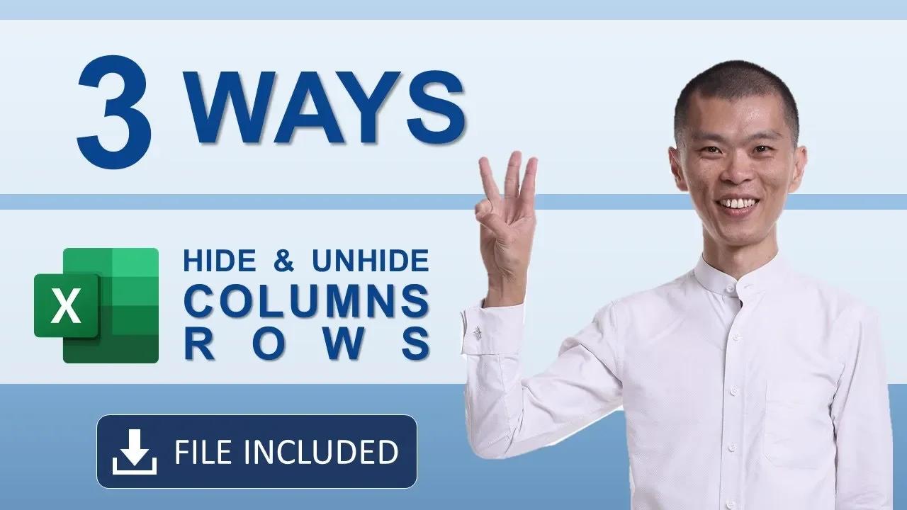 3 Methods to Manage Row & Columns in Microsoft Excel | Excel Sifu