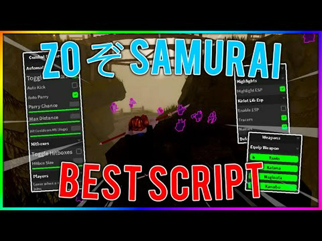ZO ぞ SAMURAI Hack Script | Kill Aura, Auto Parry, Hitboxes & More! | (*PASTEBIN*)