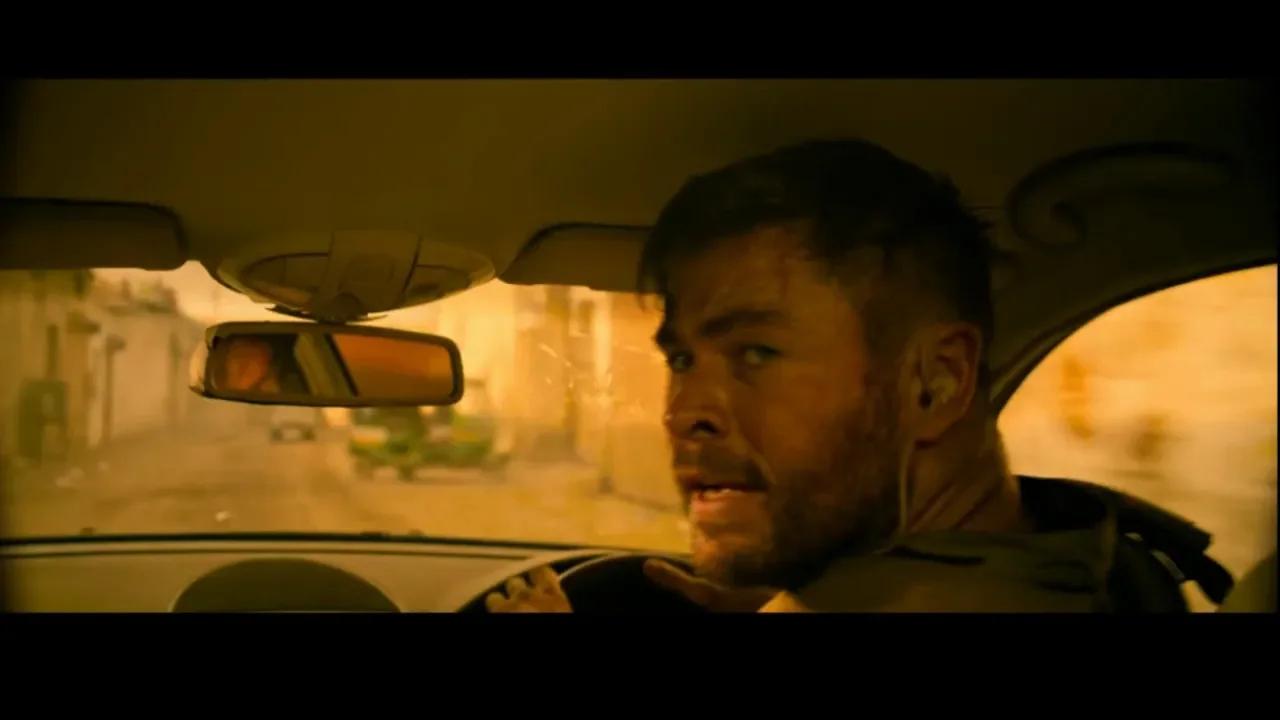 Tyler Rake - Car Chase / Extraction Scene