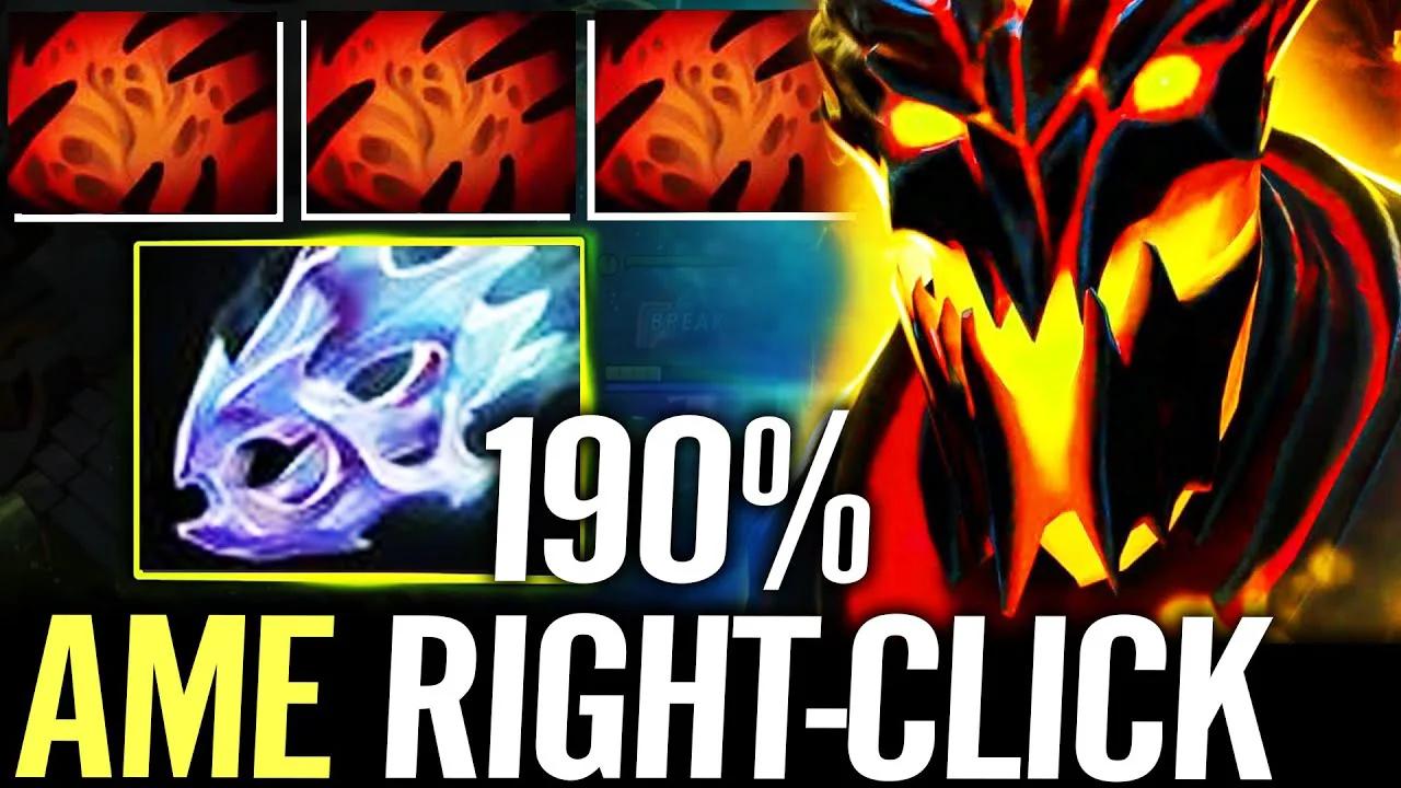 🔥 Ame Shadow Fiend Moonshard Fast Build — SE 190% Crit MAX AS Pure Right-click Carry Dota 2 Pro