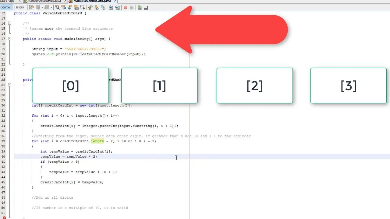 How To Validate A Credit Card Number In Java Luhn Algorithem
