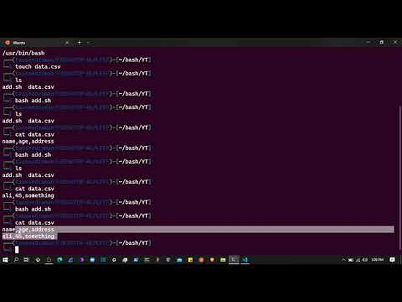 Create And Store Records Into Csv Using Bash Script Bash Scripting 6363