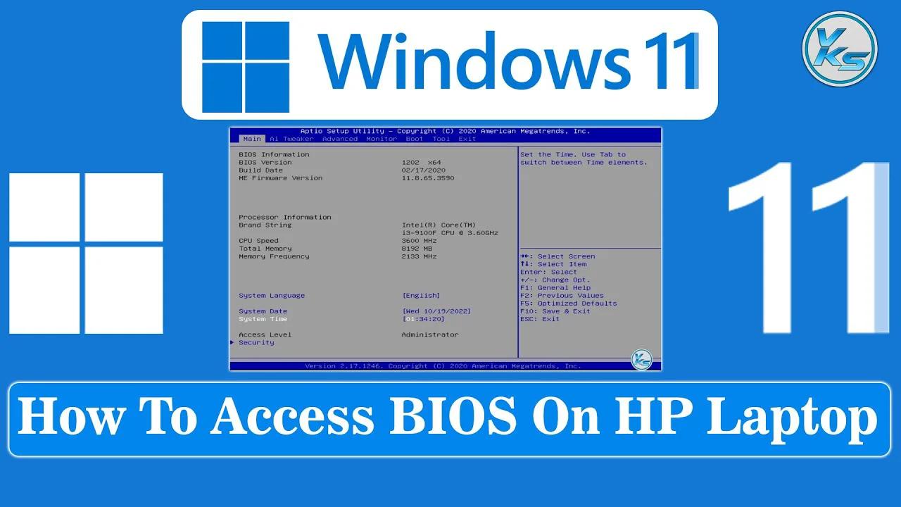 How To Access BIOS on HP Laptop