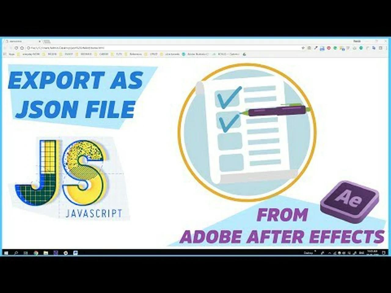 Quick Tutorial: Render from After Effects in HTML5 / Json Format